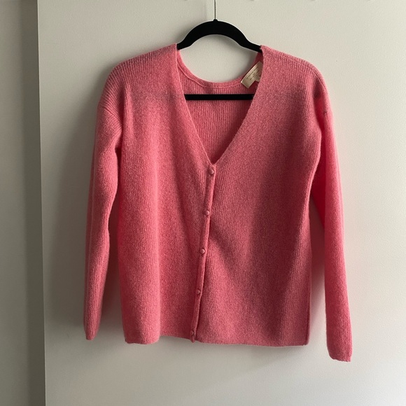 Sezane | Sweaters | Sezane Barry Cardigan In Candy Pink | Poshmark